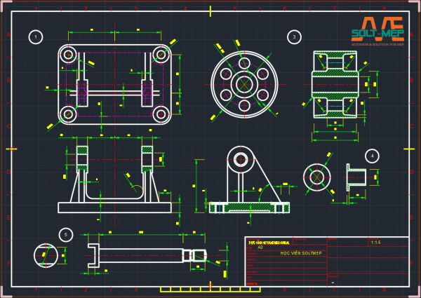 Khóa học Autocad Mechanical (Autocad Cơ khí) - Solt Mep